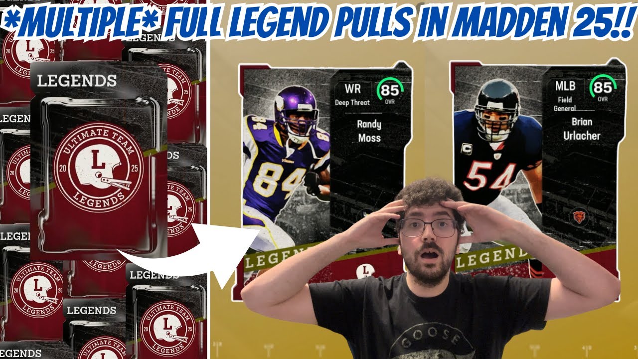 *MULTIPLE FULL LEGEND PULLS* CRAZY LEGEND PACK OPENING IN MADDEN 25 ...