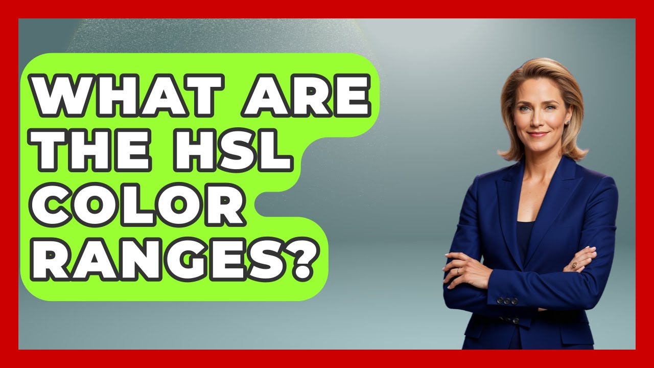What Are The HSL Color Ranges? - Graphic Design Nerd - YouTube