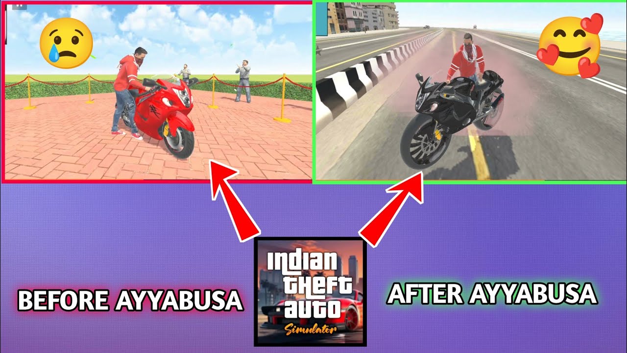 Indian Theft Auto Simulator | Hayabusa Bike Modified & Police Fight ...