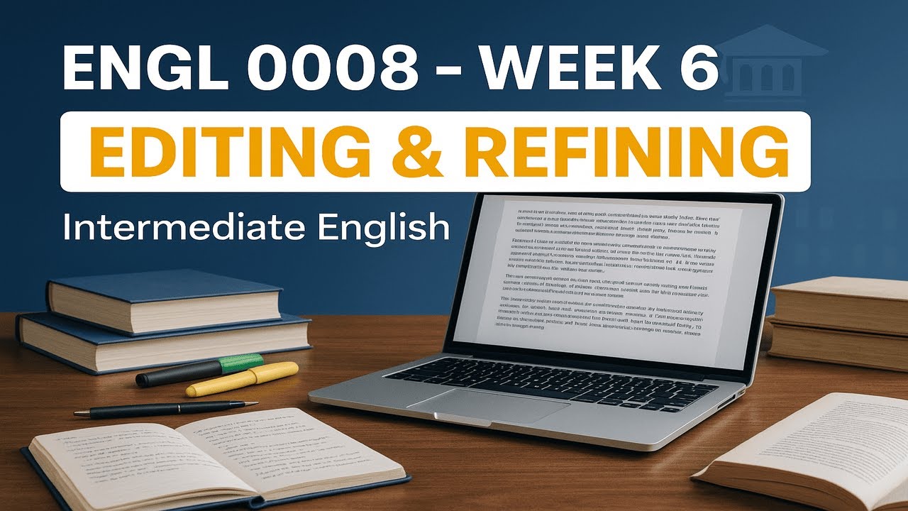 ENGL 0008 - Intermediate English - Week 6 | Editing Your Work ...
