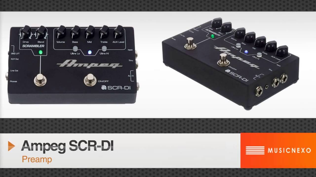 Ampeg SCR-DI Preamp Pedal - YouTube