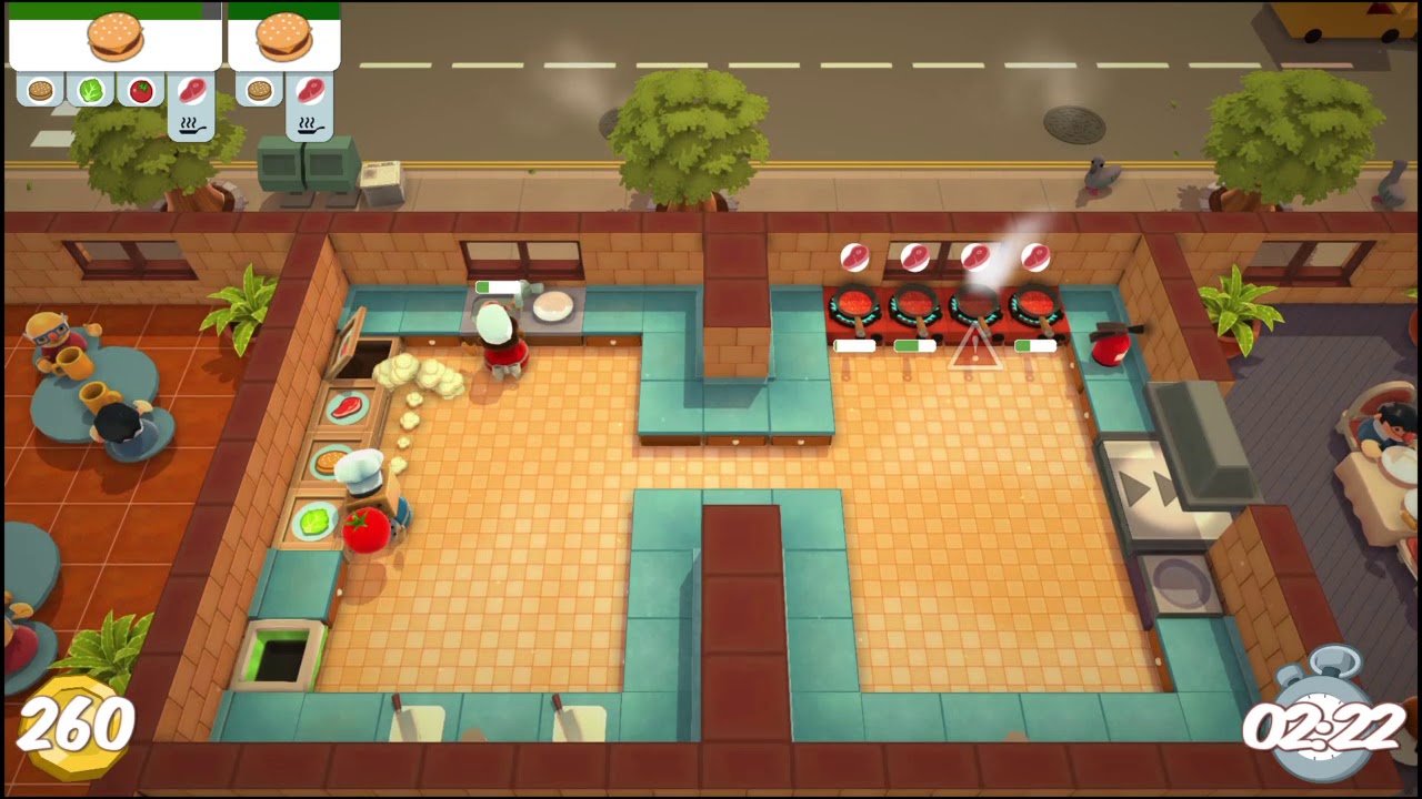 Overcooked - 2 players - Lvl1-4 *WR* 702 - YouTube