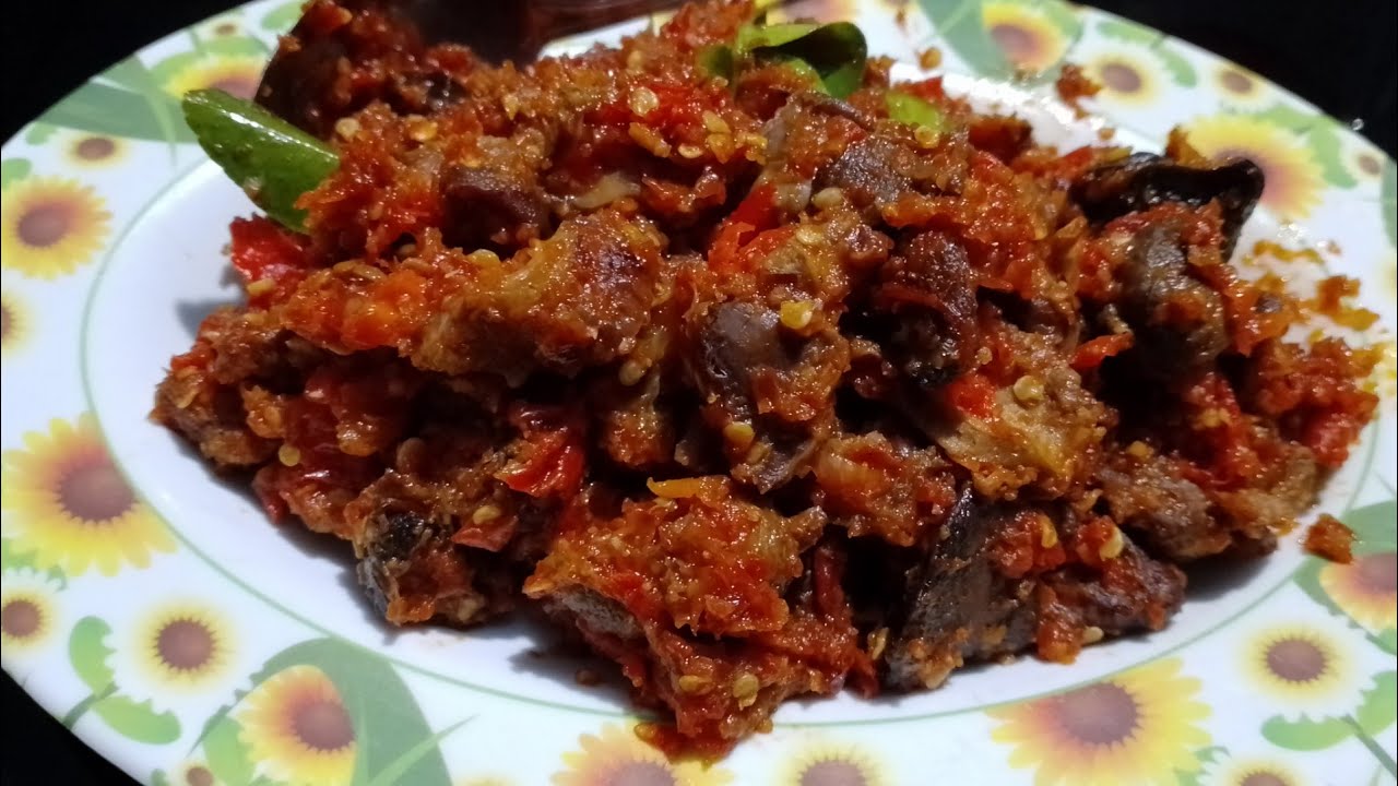 RESEP CARA MASAK MUDAH DAN ENAK SAMBEL GORENG REMPELO ATI AYAM - YouTube