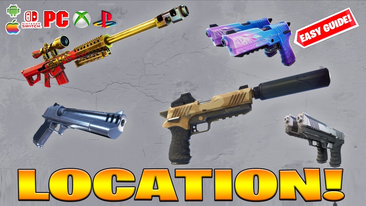 Hand Cannon, Dual Pistols, Heavy Sniper, Hop Rock Dualies, Suppressed ...