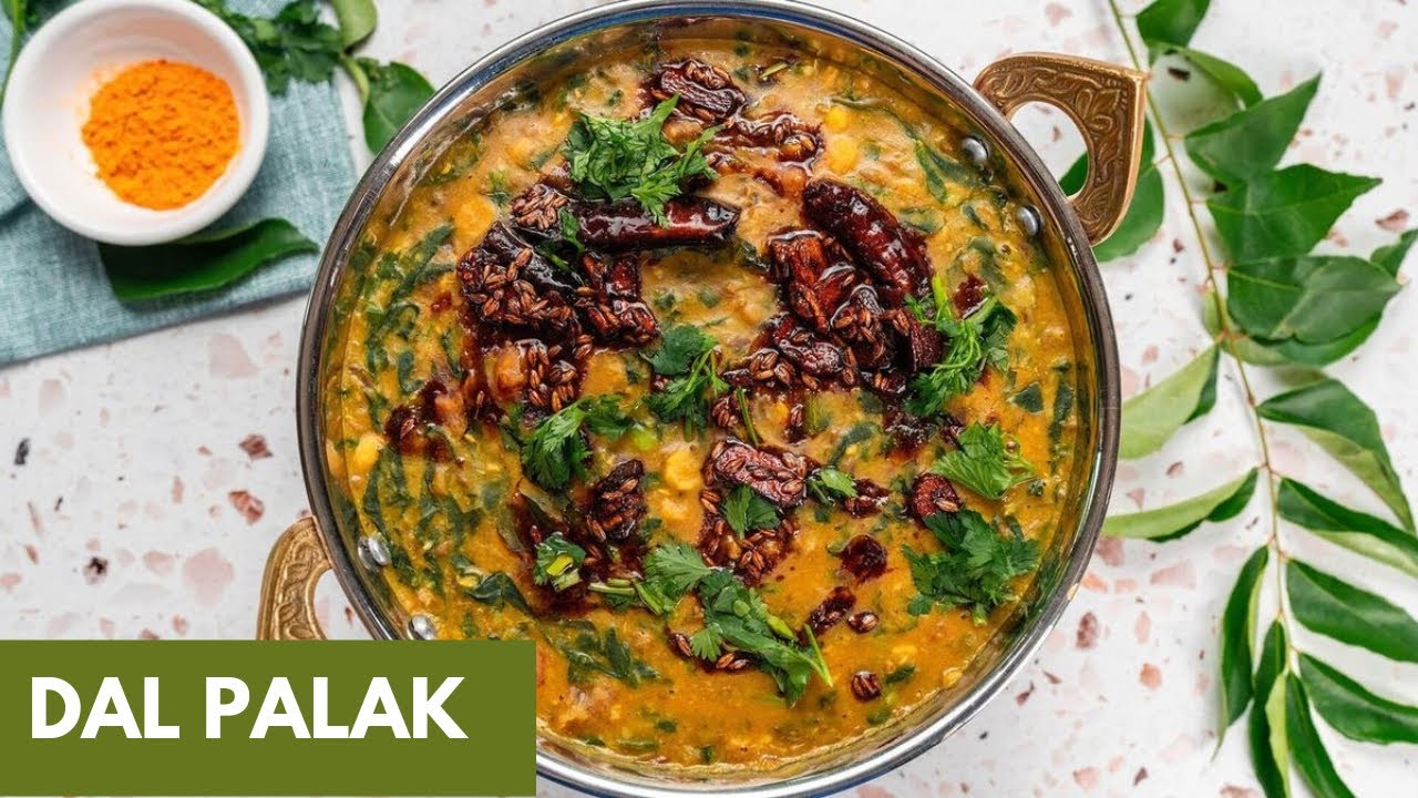 Dal Palak Recipe | ढाबा स्टाइल तड़का दाल पालक रेसिपी | Best Dal Palak ...