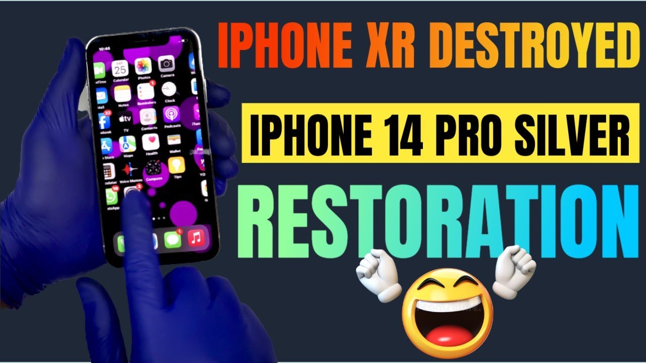 i restore destroyed iPhone xr and turn it into an iPhone 14 Pro ...
