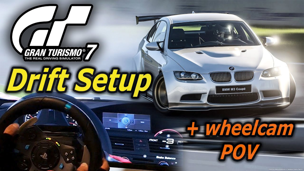 Awesome Realistic Drifting with G29 in GT7 - BMW E92 M3 Drift Setup ...
