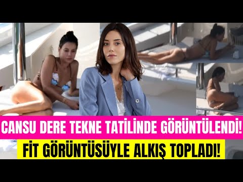 41 yaşındaki Cansu Dere bikinisiyle ve fit görüntüsüyle genç kızlara taş çıkardı!