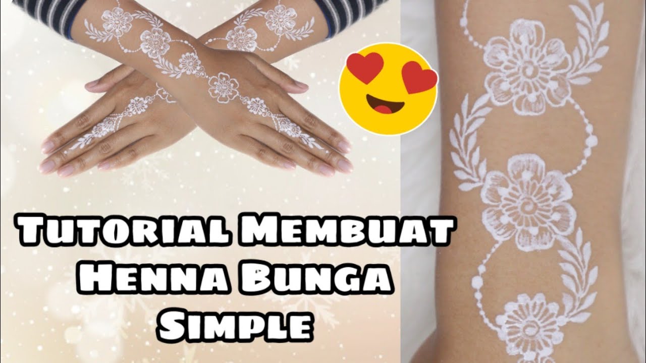 Henna Bunga Untuk Pemula Gampang Bangett!! - YouTube
