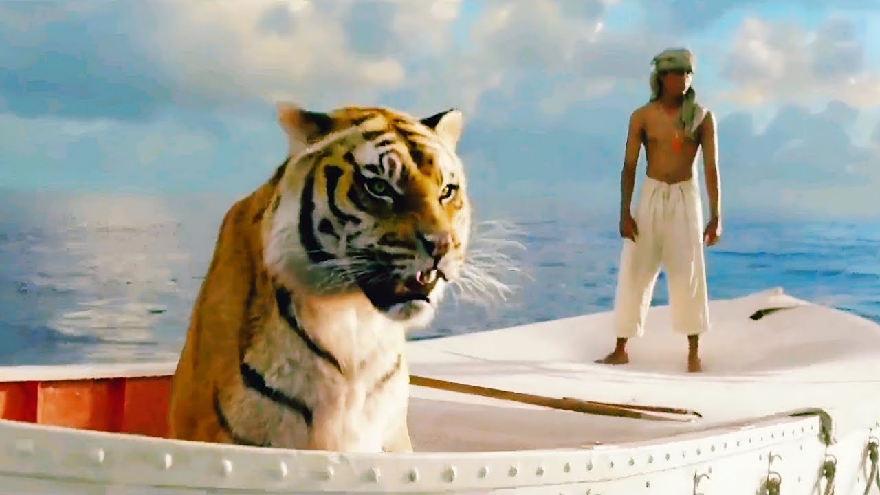 A Young Boy Struggled For Survival With A Tiger On A Lifeboat In The ...