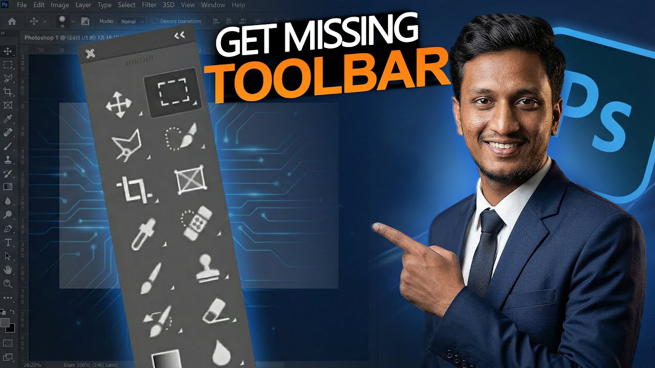 How to Get Missing Toolbar in Photoshop 2026 | Fix Toolbar Not Showing ...