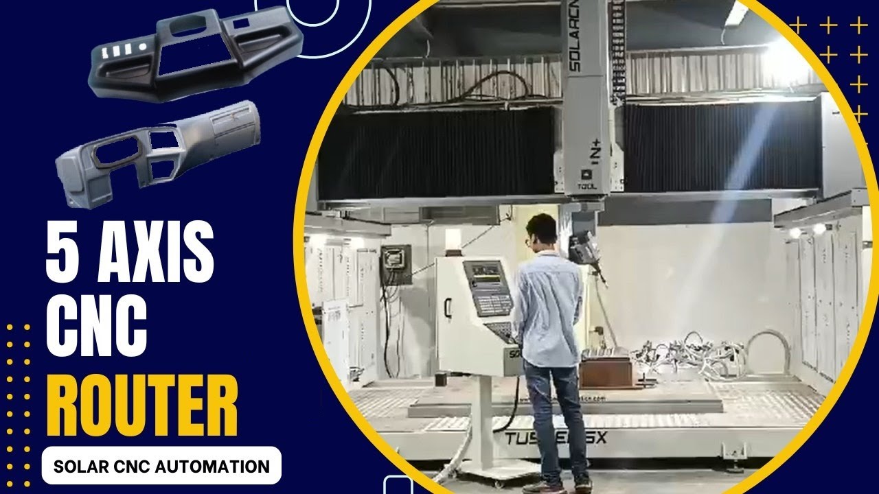 Mud Guard Trimming on 5 axis CNC Router - YouTube