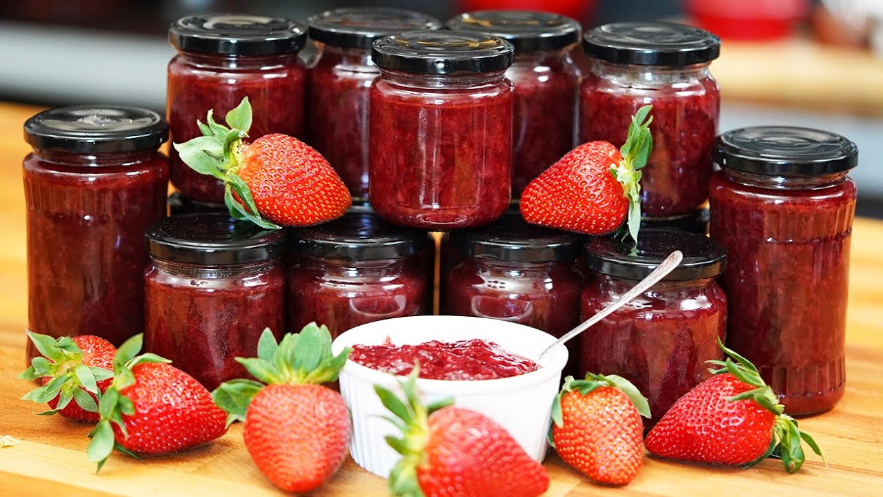 🍓 GEM DE CAPSUNI sau DULCEATA de CAPSUNI cu MAR 🍏 RETETA NOUA | Șef ...