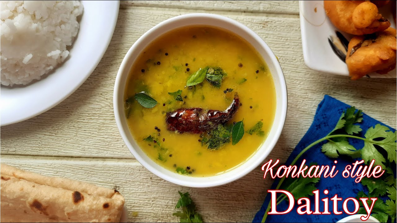 konkani style dali toye recipe | dalitoy recipe | dalithoy - YouTube