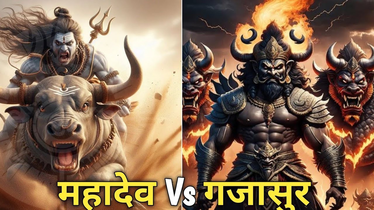 महादेव ओर गजासूर का महायुद्ध Mahadev and Gajasur's great war - YouTube