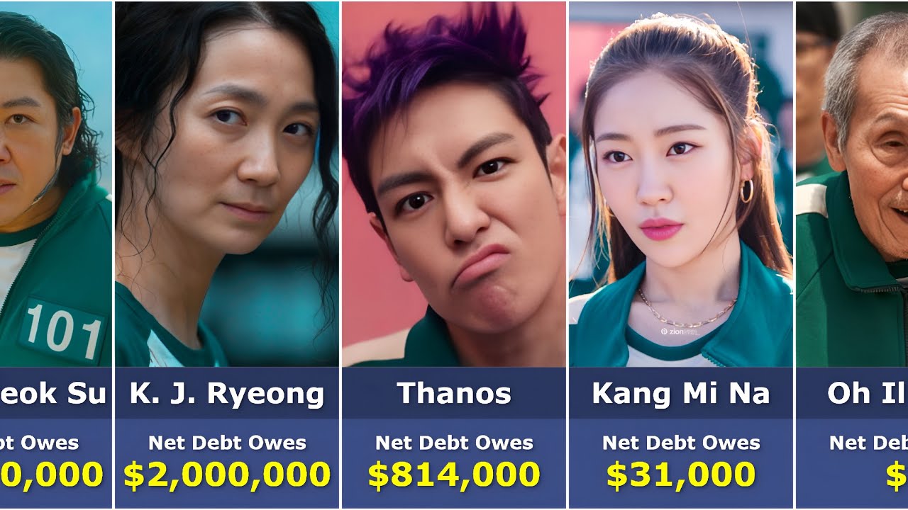 How Much Debt Each Character In Squid Game Owes In US Dollars - YouTube