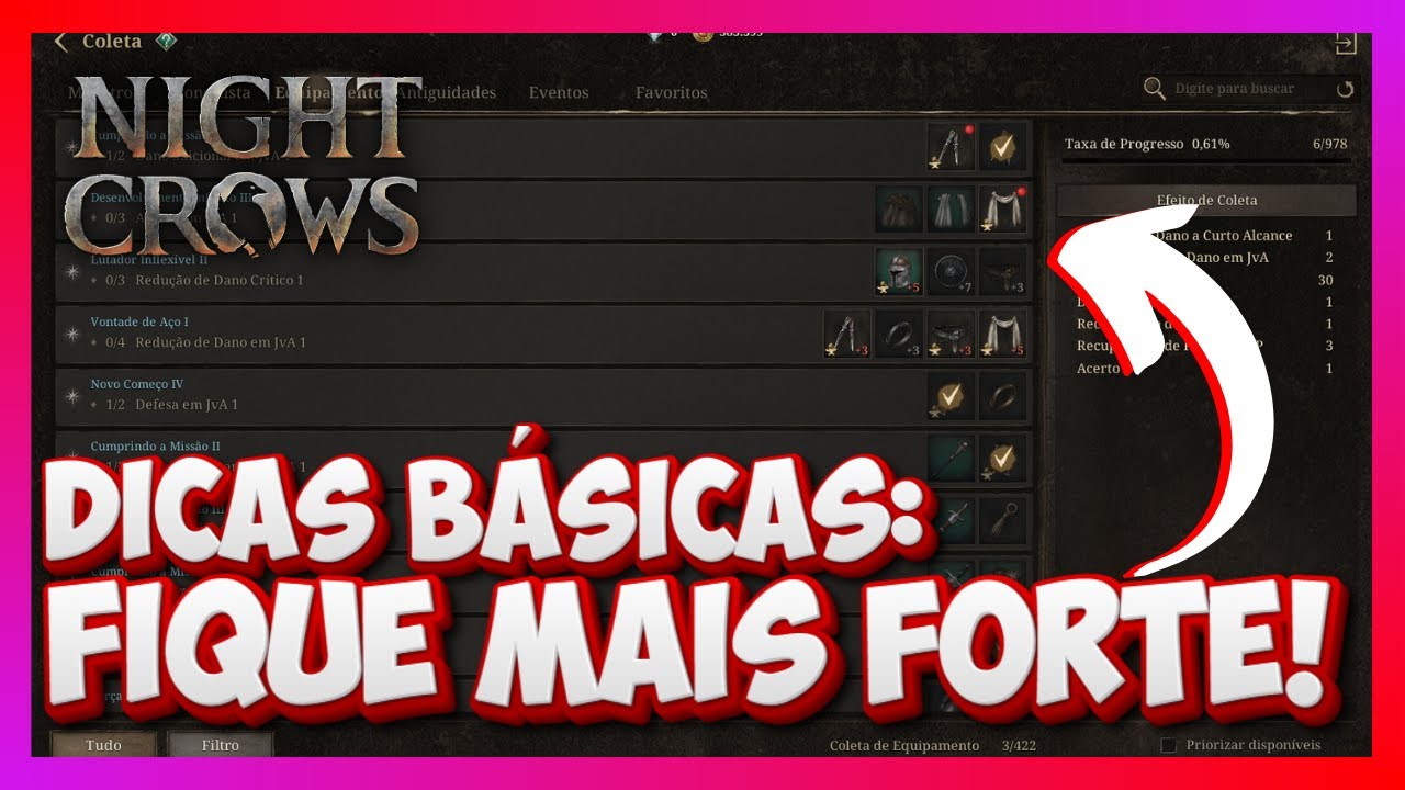 DICAS BASICAS DE NIGHT CROWS: FICANDO MAIS FORTE! #nightcrows !seed ...