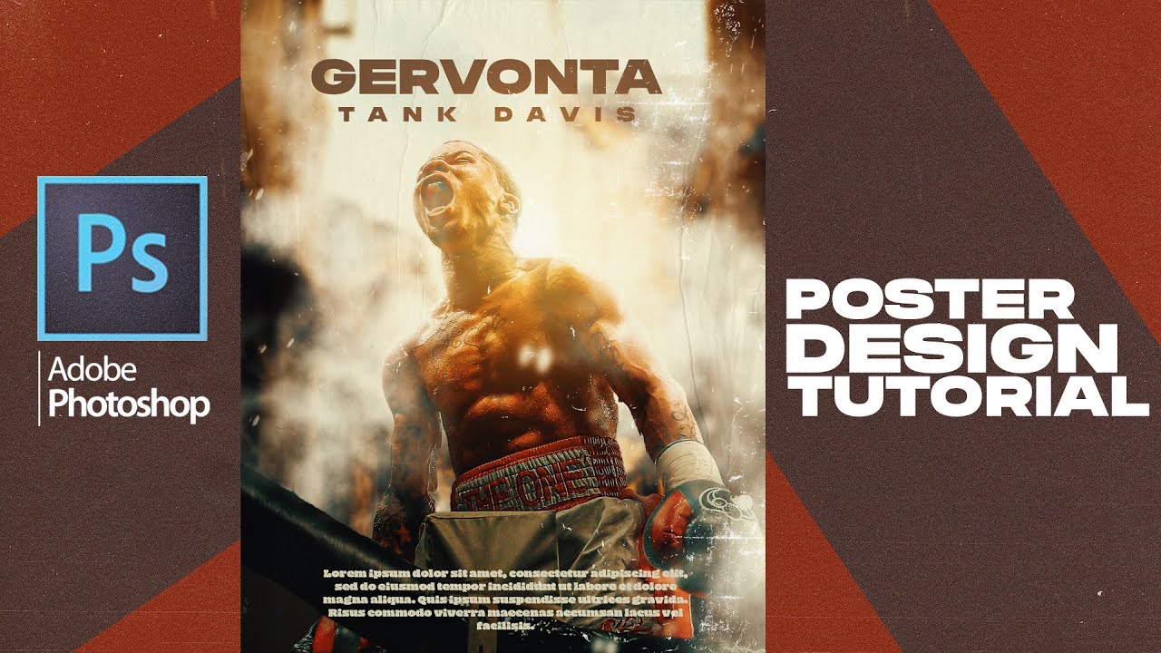 #boxing Poster Design Tutorial Using #photoshop | Create Stunning ...