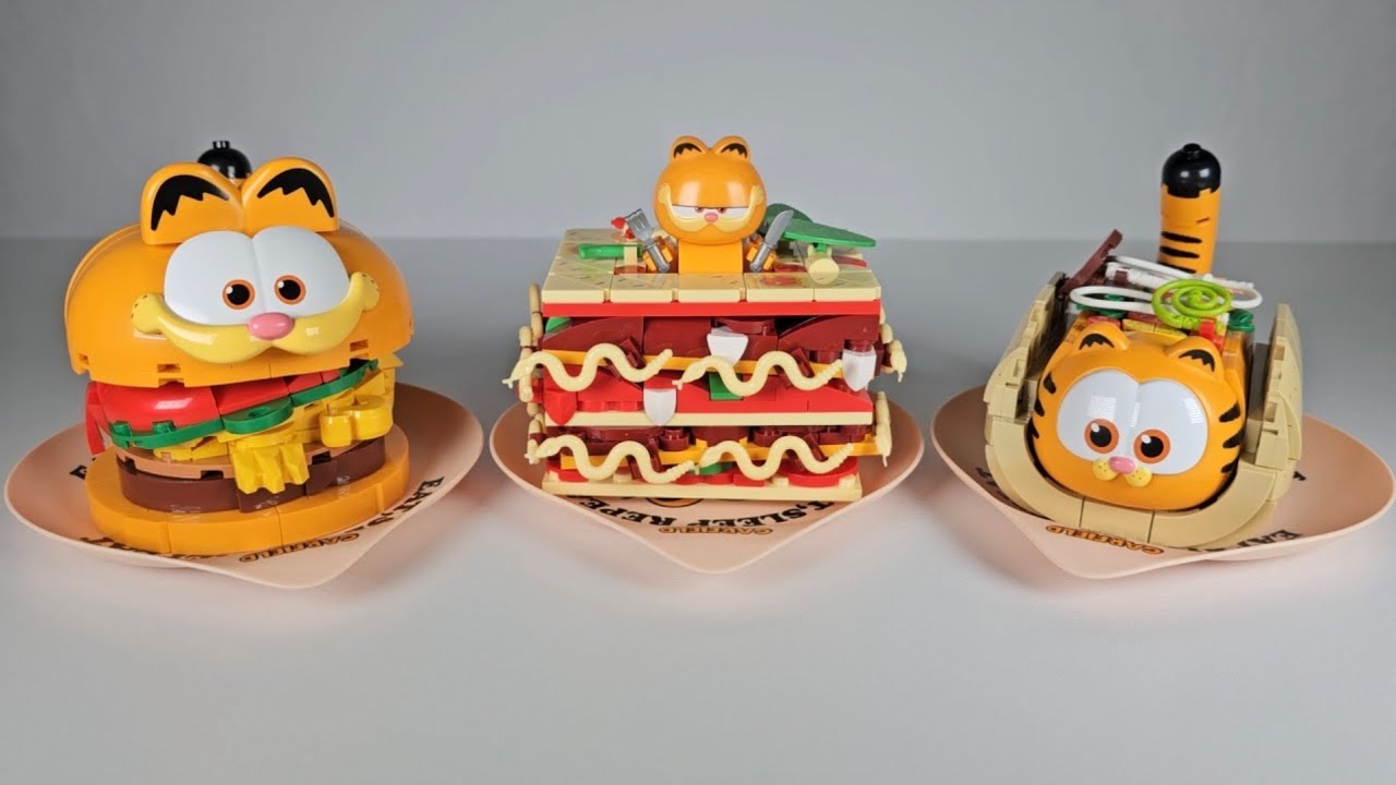 Garfield Foodie Series Building Sets From Pantasy - YouTube