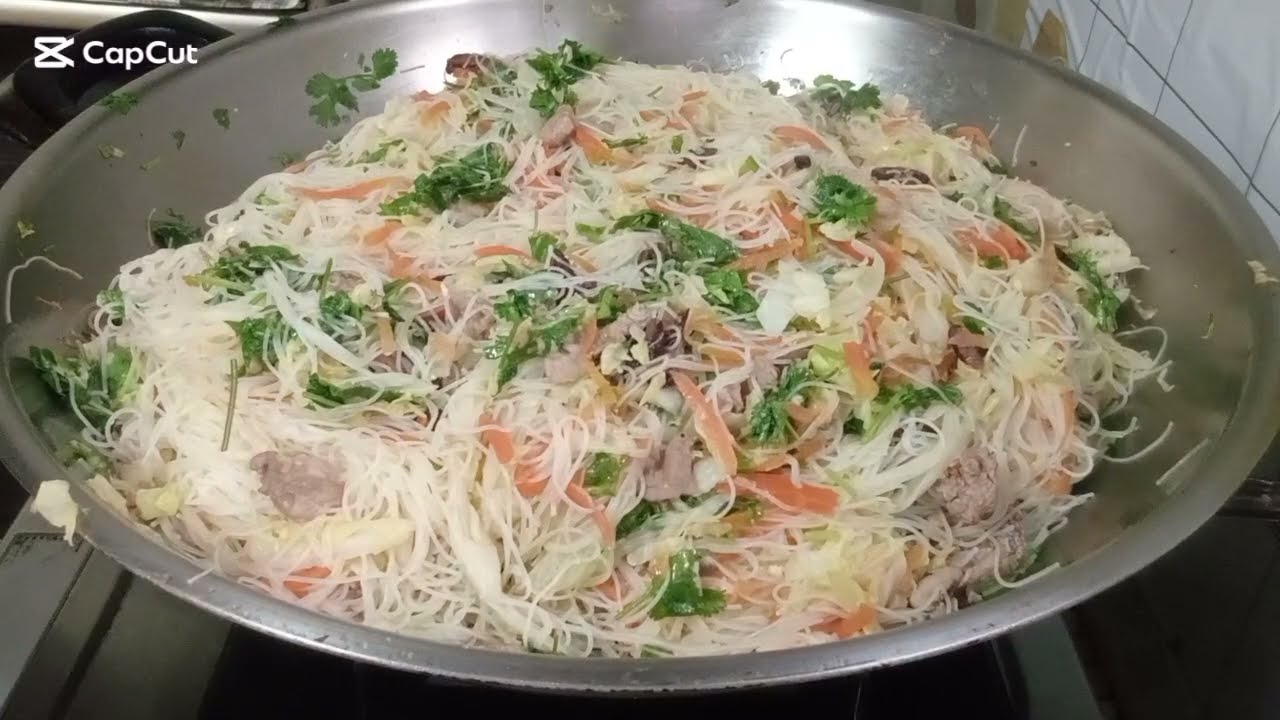 MASAK BIHUN MENU MAKAN SIANG !! TERAHIR DI SUASANA HARI RAYA IMLEK ...