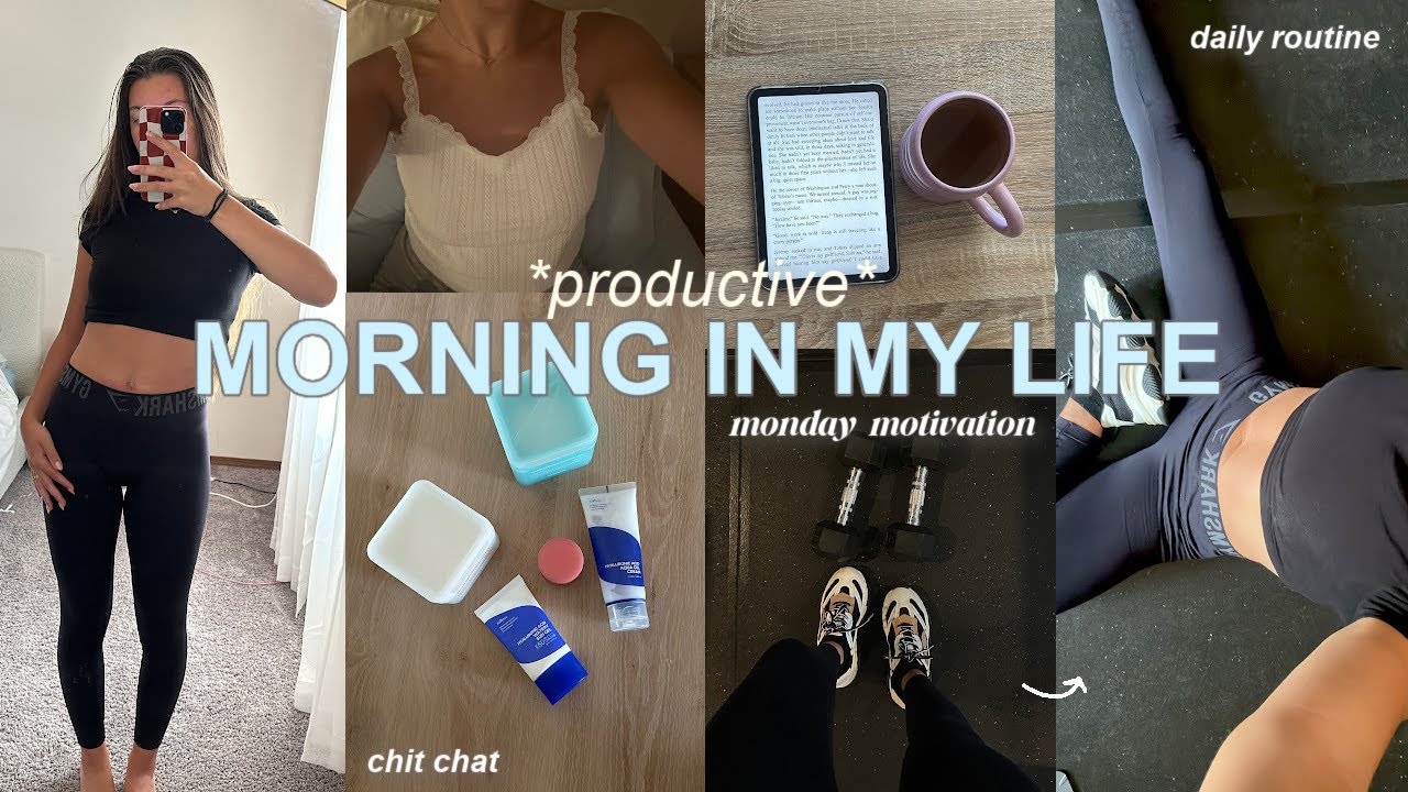MONDAY MOTIVATION 🩰 spend the morning with me + healthy routine ...