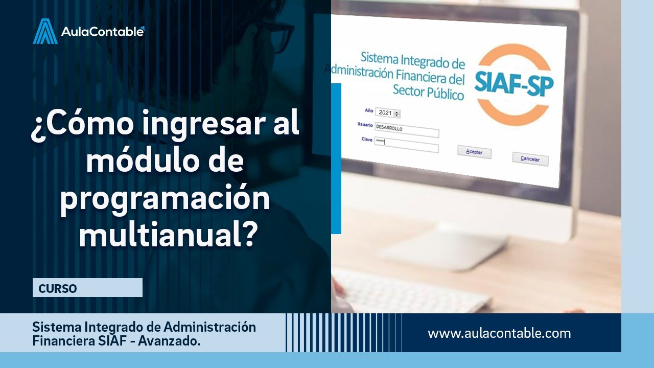 ¿Cómo ingresar al módulo de programación multianual? - YouTube