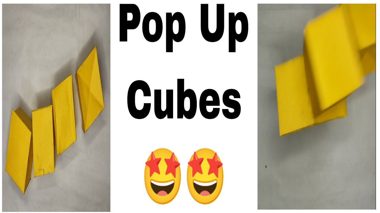 How To Make Pop Up Cubes - YouTube