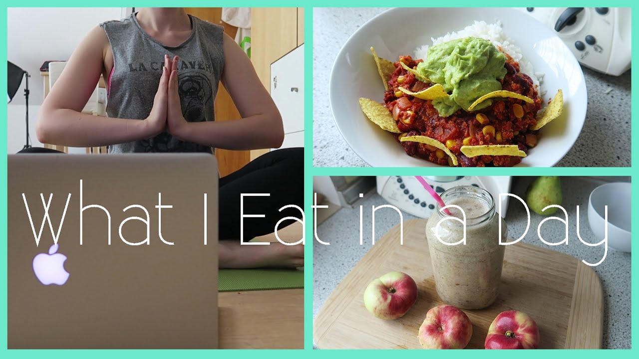 What I Eat in a Day ♥ vegan #1 | CatyCake - YouTube
