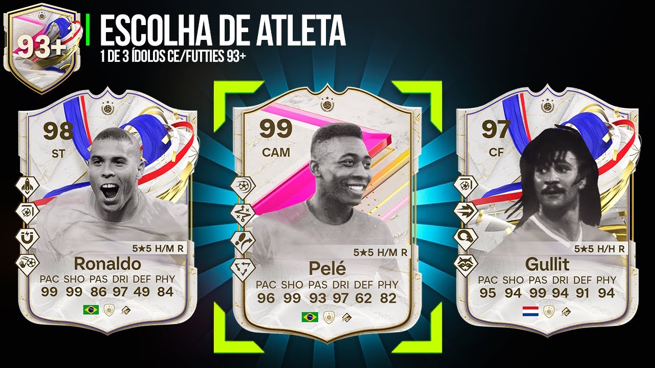 FIZ o NOVO PLAYER PICK de ICON CE OU FUTTIES 93+ com PELÉ, R10, R9 E+ ...