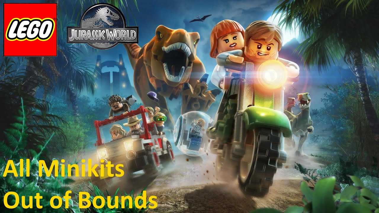 LEGO Jurassic World - Out of Bounds - All Minikits & Amber Brick - YouTube