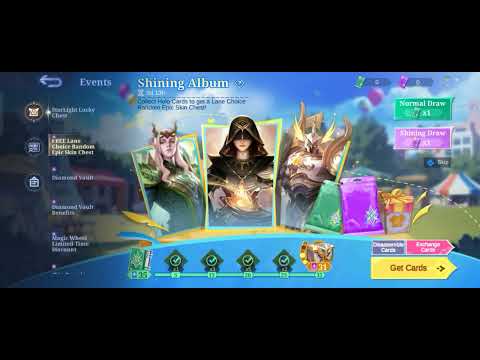 pa ano maka kuha ng card sa shining album # Mobile legends Lmbb😎