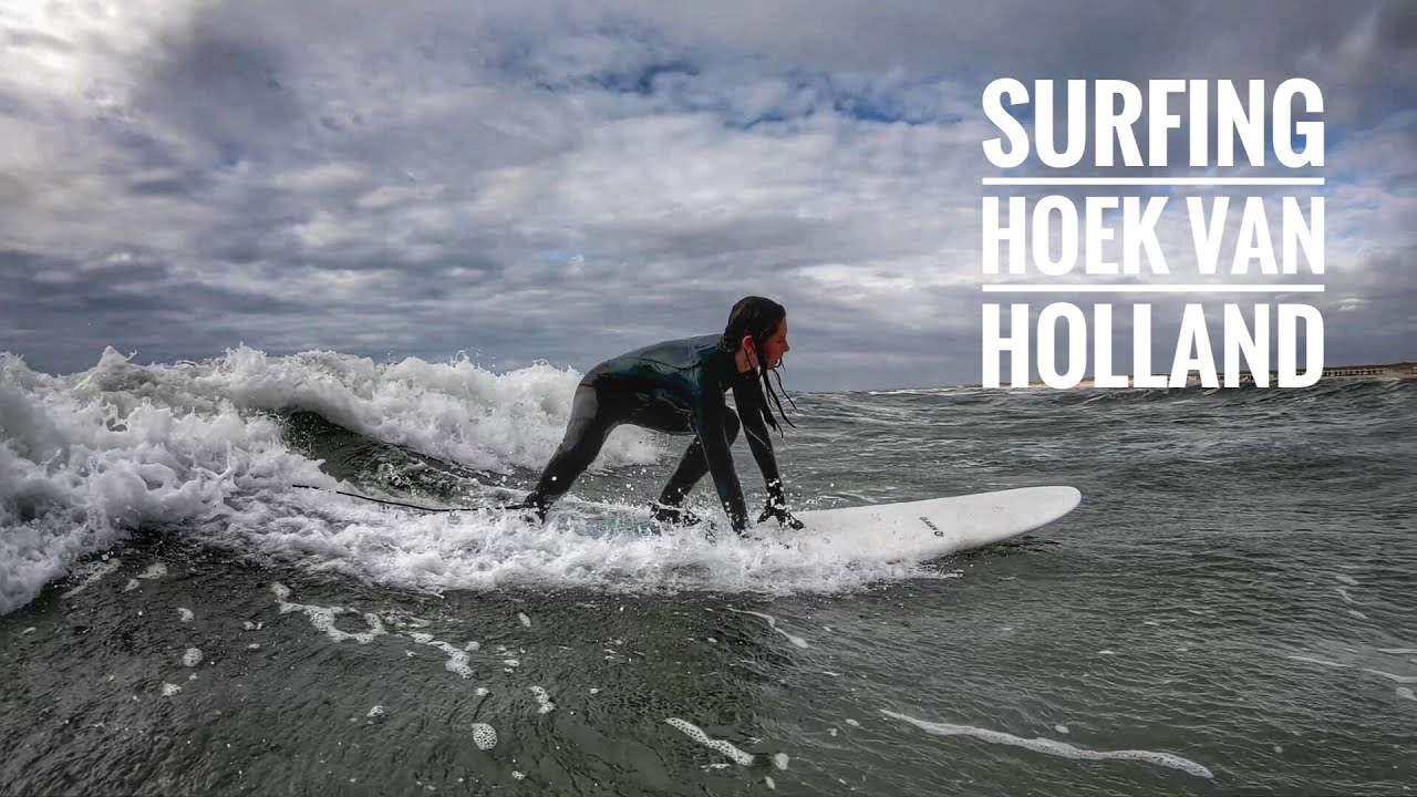Surfing in Hoek van Holland - YouTube