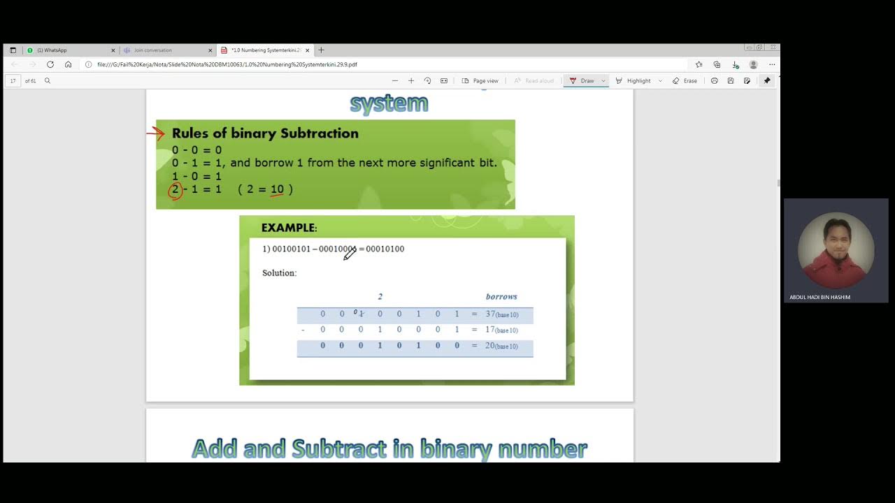 1 Binary Arithmetic - YouTube