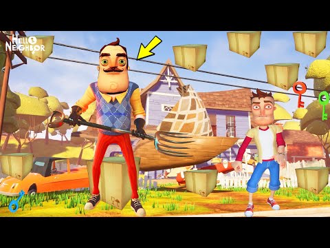 10 SANİYEDE BİR ACAYİP OLAYLAR OLUYOR 😱 Hello Neighbor Karmaşa