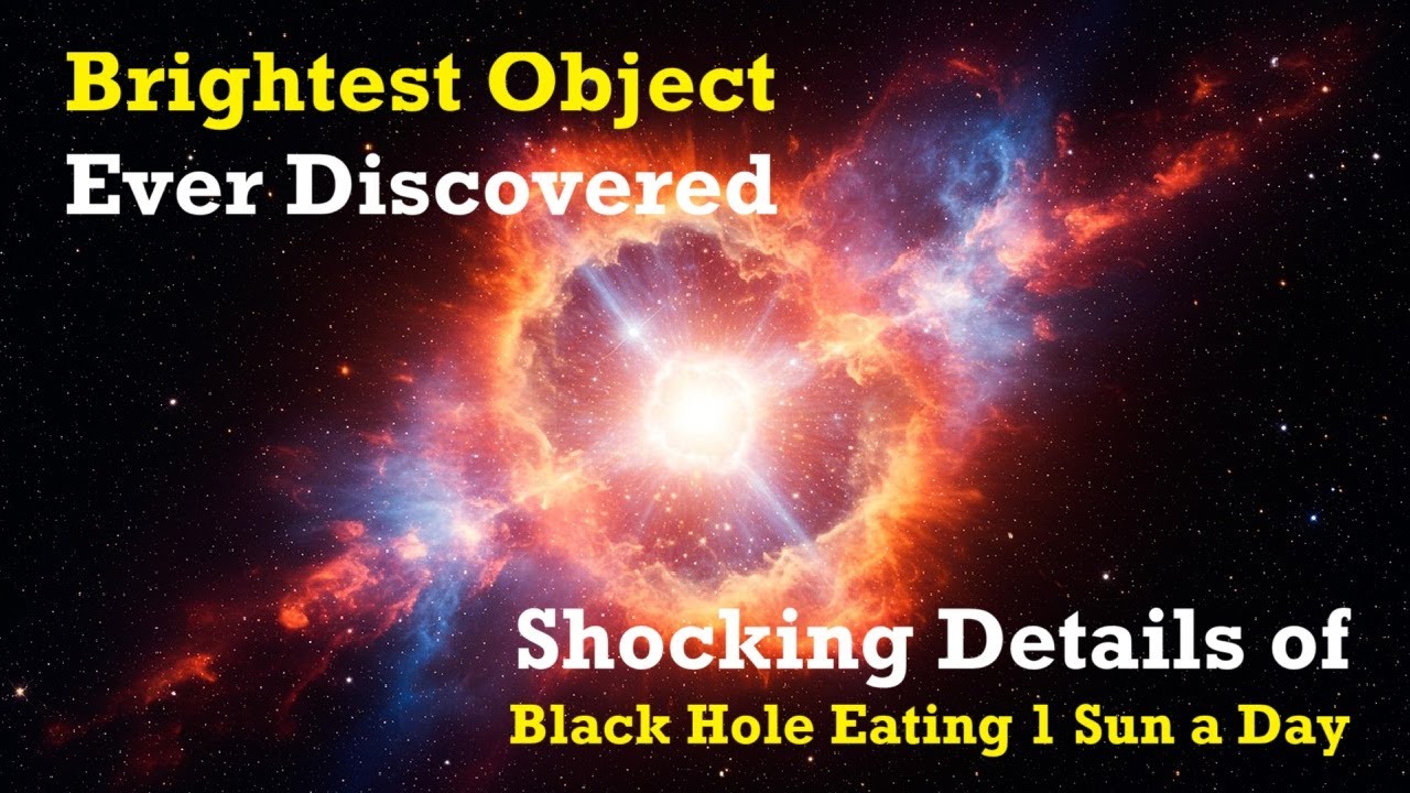 Brightest Object Ever Discovered | Massive Black Hole Eating One Sun a ...