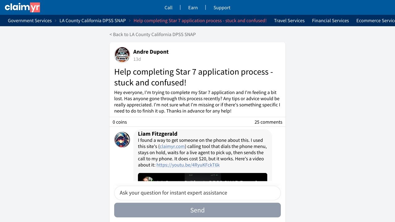 LA County DPSS SNAP How to Complete Your Star 7 Application Step by ...