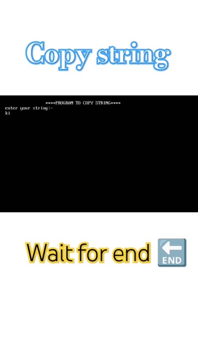 program to copy string without use of any function #viralvideo #coding #tech #youtubeshort - YouTube