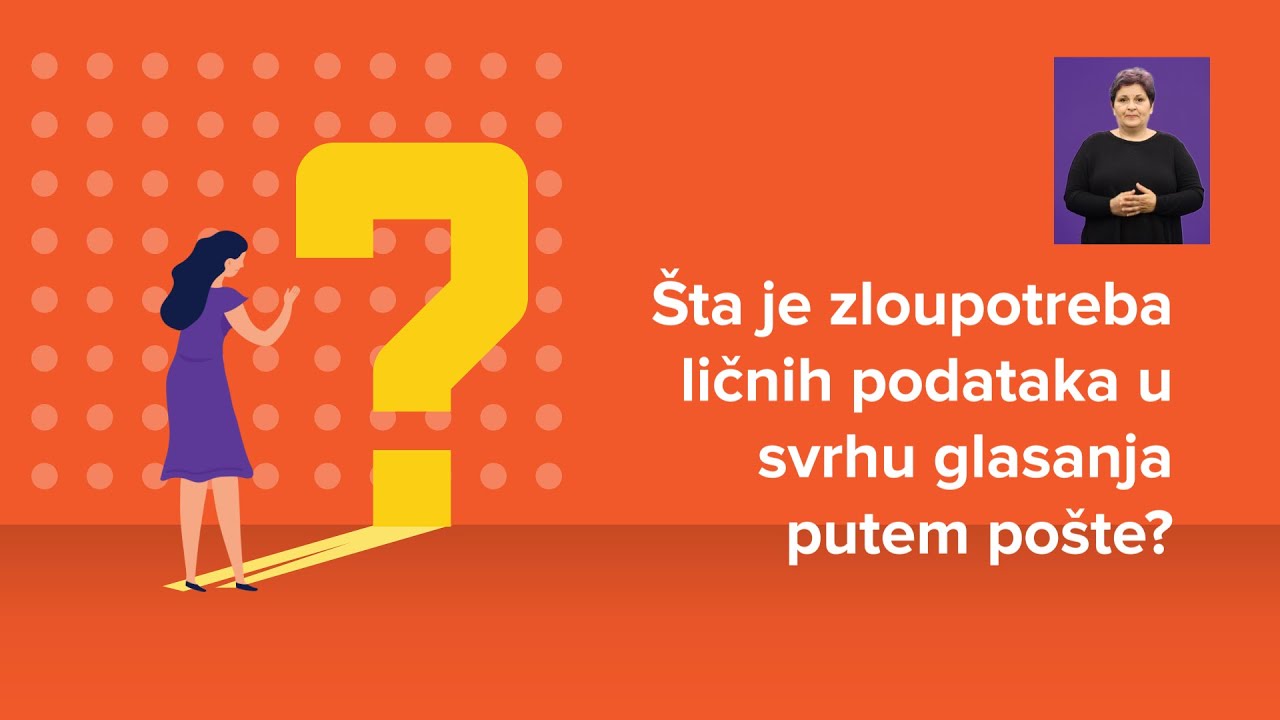 Šta je zloupotreba ličnih podataka u svrhu glasanja putem pošte? - YouTube