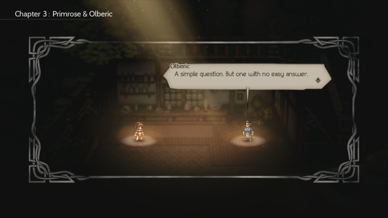 Octopath Traveler - Travel Banter - Chapter 3: Primrose & Olberic - YouTube