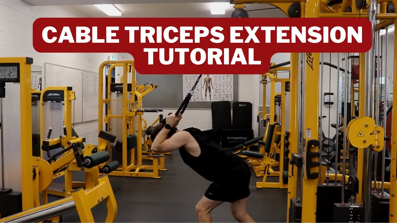Cable Rope Triceps Extension (Skullcrusher) Tutorial - MRF - YouTube