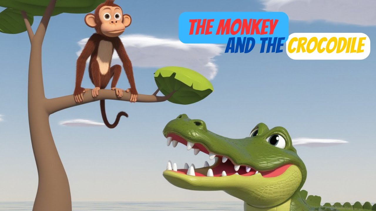 The Monkey and Crocodile story|| Kids jungle Fun|| Bedtime story - YouTube