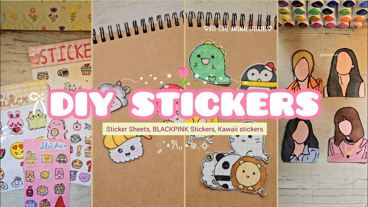 DIY Stickers🍓 | Peel off stickers | Sticker sheets #diy#sticker# ...