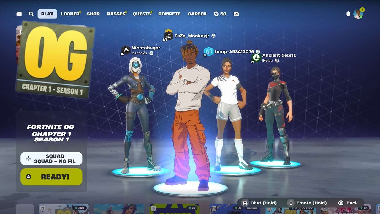 Fortnite OG Chapter 1 Season 1 Goon plays Squads - YouTube