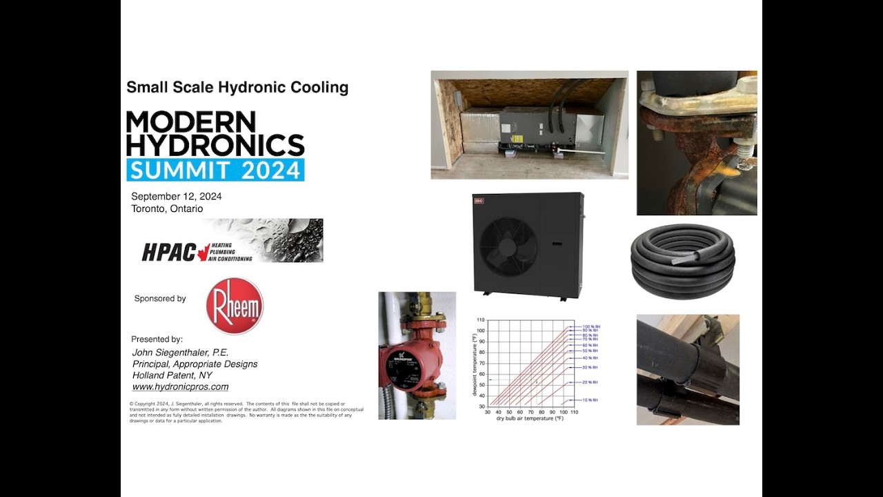 2024 Modern Hydronics Summit: Small-scale Hydronic Cooling (John ...
