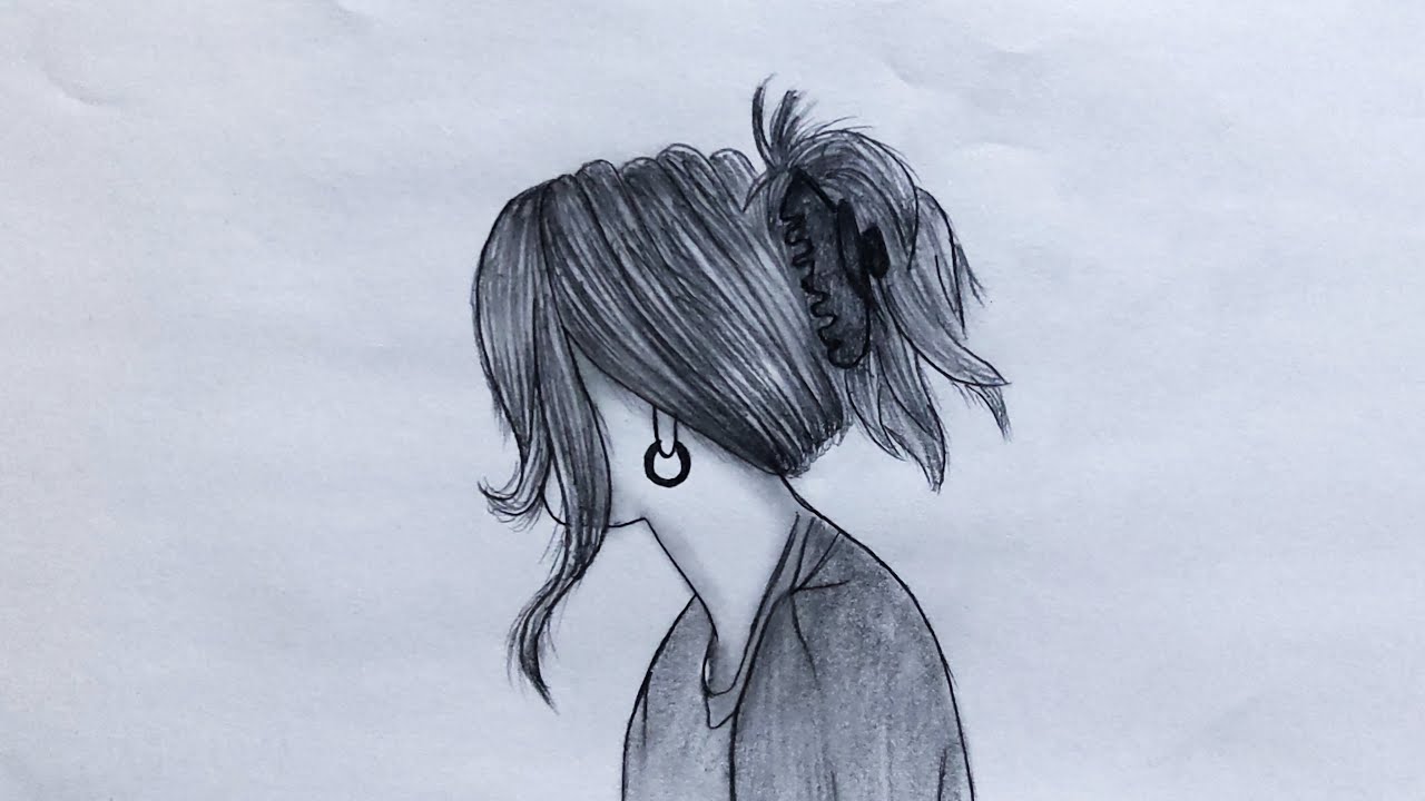 How to Draw a Beautiful Girl Drawing || Girl Drawing Tutorial For ...