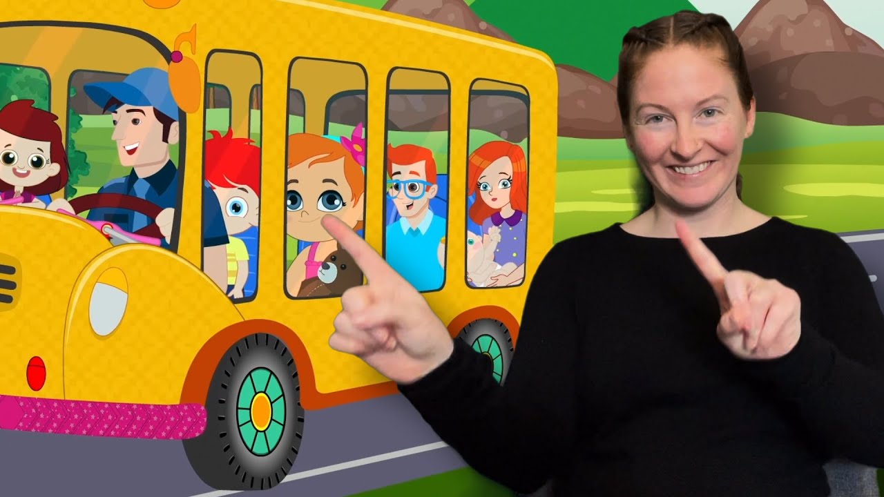@BabaSharo TV - Sign Language For Kids - ASLWheels On The Bus Goes ...