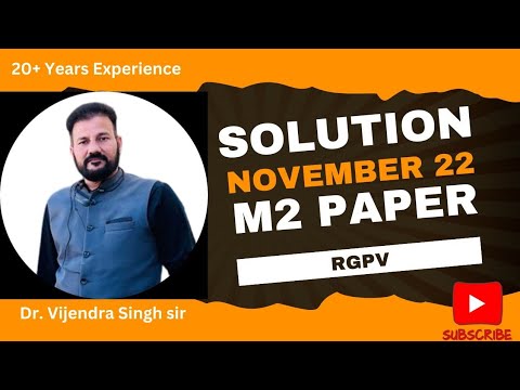 solution of nov 2022 m2 paper and it's analysis - YouTube