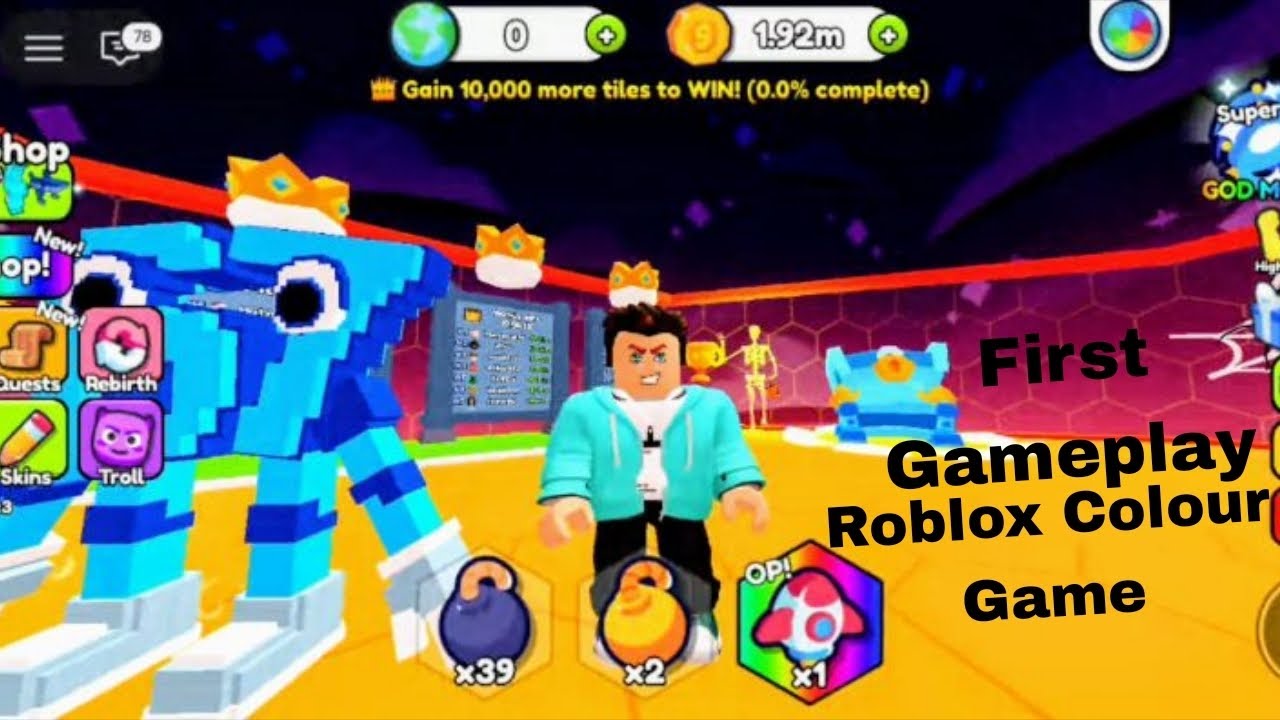 First #Gameplay In Our Channel In #Roblox #Colour #Game Tamilfunny ...