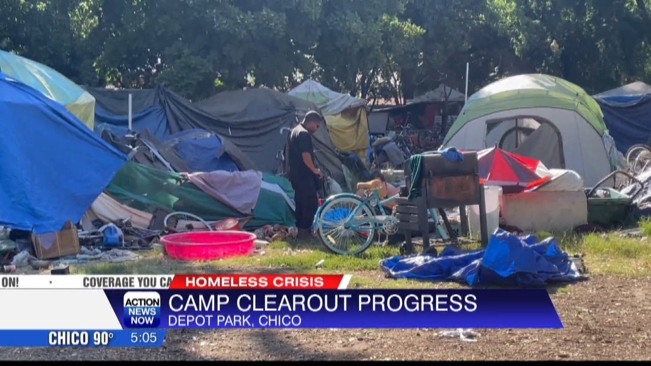 Depot Park camp clear out planned for Thursday - YouTube