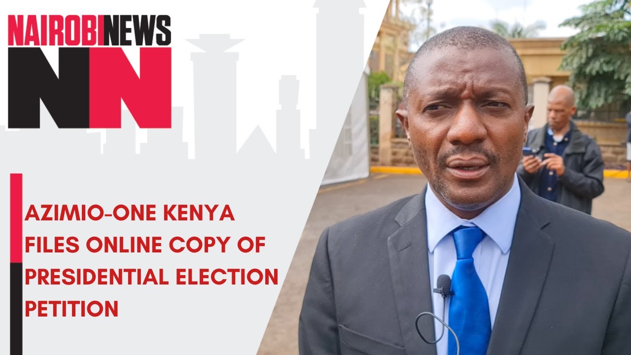 Azimio to file presidential petition at Supreme Court by 2pm - YouTube
